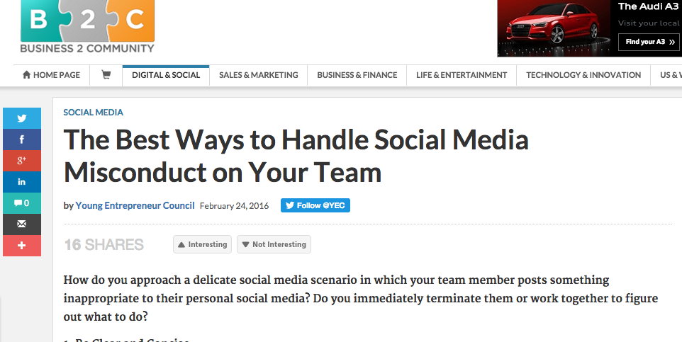 How to Handle Social Media Misconduct by Your Team - Due